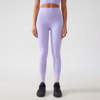 China Women's High Waisted Fuchsia Yoga Leggings 78% Nylon 22% Spandex Buttery Soft Squat Proof Full Length for sale