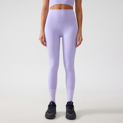 China Women's High Waisted Fuchsia Yoga Leggings 78% Nylon 22% Spandex Buttery Soft Squat Proof Full Length for sale
