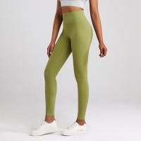 China 80% Nylon 20% Spandex High Waisted Gray Yoga Leggings Tummy Control Full Length for sale