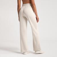 China Women's High Waisted Flared Sweatpants 38% Modal Blend Elastic Waist Drawstring Casual Lounge Pants for sale
