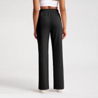 China Women's High Waisted Flared Sweatpants 38% Modal Blend Elastic Waist Drawstring Casual Lounge Pants for sale