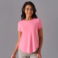 China Women's Quick Dry Short Sleeve Tee 75% Nylon 25% Spandex Breathable Activewear for Yoga Running for sale