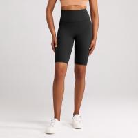 China High Waisted Women Yoga Shorts 5 Inseam Seamless Workout Biker Shorts Olive Green 80 Nylon 20 Lycra Spandex for sale