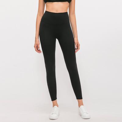 China High Waisted Yoga Leggings Tummy Control 7/8 Length 80% Nylon 20% Spandex Moisture Wicking for Gym for sale