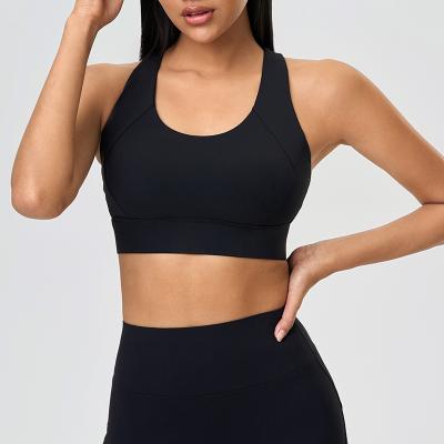 China Sky Blue Sports Bra Skirt Set High Support 86% Nylon 14% Spandex Moisture Wicking Racerback for sale