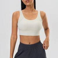 China Women's High Support Sports Bra 86% Nylon 14% Spandex Moisture Wicking Seamless Padded for Gym Yoga Running for sale