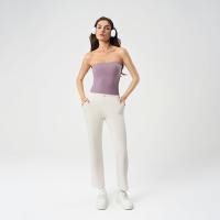 China Seamless Strapless Bandeau Top 77% Nylon 23% Spandex Slim Fit for Layering Casual Wear for sale