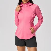 China Women's Quick Dry Mesh Full Zip Running Jacket Breathable Lightweight 90% Polyester 10% Spandex for sale