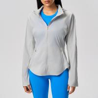 China Women's Quick Dry Mesh Full Zip Running Jacket Breathable Lightweight 90% Polyester 10% Spandex for sale