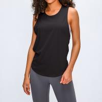China Women Sleeveless Athletic Tank Top 75% Nylon 25% Spandex Breathable Moisture Wicking for Gym Yoga Running for sale