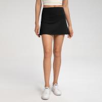 China Women High Waisted Mini Tennis Skirt Quick Dry Nylon Spandex 80 20 Navy Blue Athletic Golf Yoga Skirt for sale