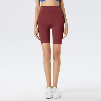 China High Waisted Biker Shorts for Women 77% Nylon 23% Spandex 4 Way Stretch Buttery Soft Yoga Shorts for Workout Running for sale