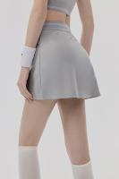China Mint Green 2-in-1 Tennis Skort with Inner Shorts Side Pocket Lightweight Quick Dry Athletic Skirt Sizes S M L XL 180g for sale