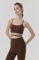 China Black Crisscross Strap Sports Bra for Yoga Fitness 80% Nylon 20% Spandex Activewear Top S-4XL for sale