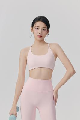 China Light Pink Seamless Yoga Set Women Nylon Spandex 78 22 Workout Bra High Waisted Leggings S M L XL for sale