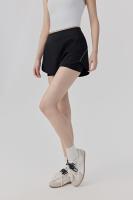 China Women's 2-in-1 High Waisted Running Shorts Quick Dry Athletic Shorts with Reflective Accents S M L XL for sale