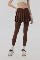 China White Pleated Tennis Skirt with Built-in Leggings High Waisted Athletic Skort Sizes S-XL 125-180g for sale
