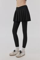 China White Pleated Tennis Skirt with Built-in Leggings High Waisted Athletic Skort Sizes S-XL 125-180g for sale