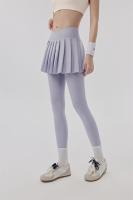 China White Pleated Tennis Skirt with Built-in Leggings High Waisted Athletic Skort Sizes S-XL 125-180g for sale