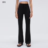 China Women's High Waisted Flare Leggings with Drawstring 79% Nylon 21% Spandex for Yoga Casual Wear for sale