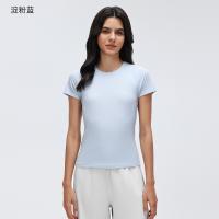 China White Slim Fit Raglan Sleeve Workout T-Shirt 66.1% Cotton 160g for Gym Yoga for sale