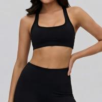 China Square Neck Racerback Yoga Sports Bra In Multi Shades For Training & Everyday Athleisure for sale