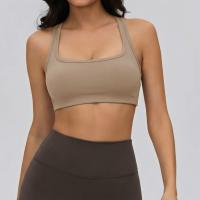 China Square Neck Racerback Yoga Sports Bra In Multi Shades For Training & Everyday Athleisure for sale