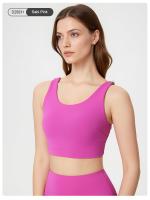 China High Neck Cropped Yoga Sports Bra, Workout Tank Top suited to Gym Running for sale