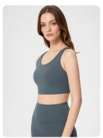 China High Neck Cropped Yoga Sports Bra, Workout Tank Top suited to Gym Running for sale