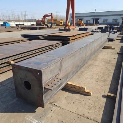 China Machined Steel Box Columns Welded, High Rigidity Steel for Underground Space Structural Supports for sale