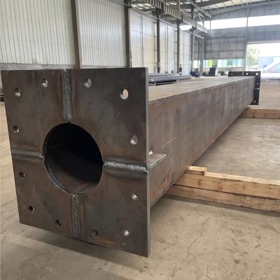 China Welded Steel Box Columns with Stiffeners, Custom Sized Steel for Heavy Machinery Base Supports for sale
