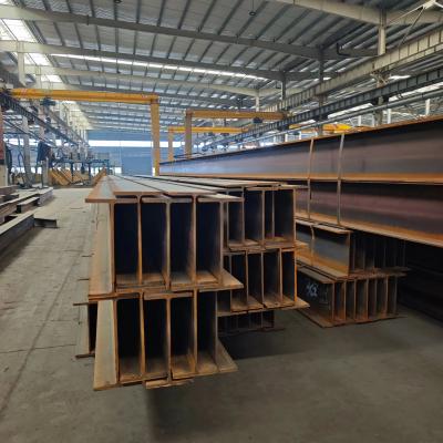 China Hot Rolled H Beam Steel, Ss400 Grade Steel for Low-Rise Metal Frame Construction for sale