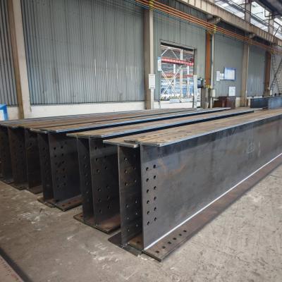 China Q355b Welded H-Beam, Prefabricated Steel H Beam for Factory & Hangar Structure for sale