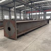 China Thick Plate Welded Steel Box Columns, Surface Treatable Steel for Seaport Heavy Load Structures for sale