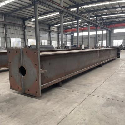 China Thick Plate Welded Steel Box Columns, Surface Treatable Steel for Seaport Heavy Load Structures for sale