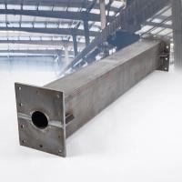 China Welded Steel Box Columns with Gusset Plates, Custom Fabricated Steel for Stadium Steel Frameworks for sale