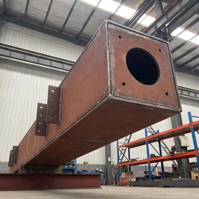 China Custom Welded Rectangular Steel Box Columns, Precisely Machined Steel for Observation Tower Structures for sale