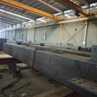 China Heavy Wall Welded Box Steel Columns, Surface Customizable Steel for Dock Loading Platform Supports for sale
