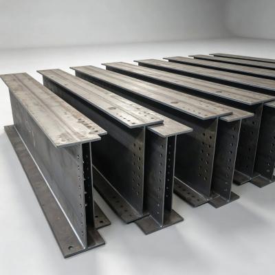 China Welded H-Beam Steel Girder, Strict Dimensional Tolerance H Section Beam for Engineering for sale