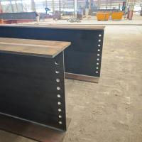 China Welded H-Beam with Connection Plates, Structural Steel Beam for Metal Frame Buildings for sale