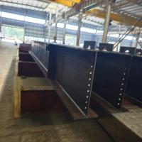 China Blast Cleaned Welded H Section Beam, Custom Fabricated H-Beam for Overseas Steel Works for sale