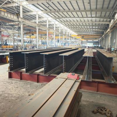 China Welded H-Beam Steel Structural Girder, Optional Coating for Exterior Engineering Use for sale