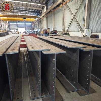 China Submerged Arc Welding SA2.5 Shot-Blast Treated Cost-Saving Fabricated H Beam for sale