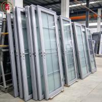 China Aluminum Casement Door, Tempered Insulated Glass Swing Door for Villa Balcony for sale