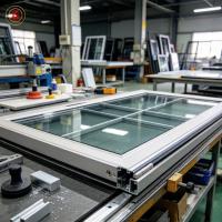 China Aluminum Casement Door, Tempered Insulated Glass Swing Door for Villa Balcony for sale