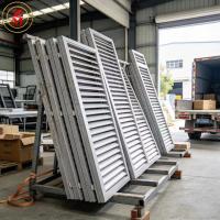 China Anti-Corrosion Aluminum Louver Window, Building Facade Sunshade Louver for sale