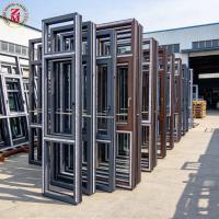 China Large Energy Saving Thermal Break Aluminum Window, Double Glazed Insulated Window for Building for sale