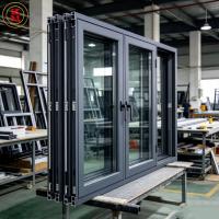 China Large Energy Saving Thermal Break Aluminum Window, Double Glazed Insulated Window for Building for sale