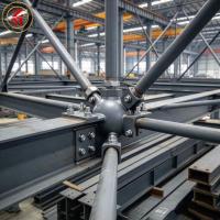 China Large Span Steel Space Grid, Prefabricated Steel Grid Structure for Stadium Roof for sale
