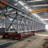China Large Span Steel Space Grid, Prefabricated Steel Grid Structure for Stadium Roof for sale